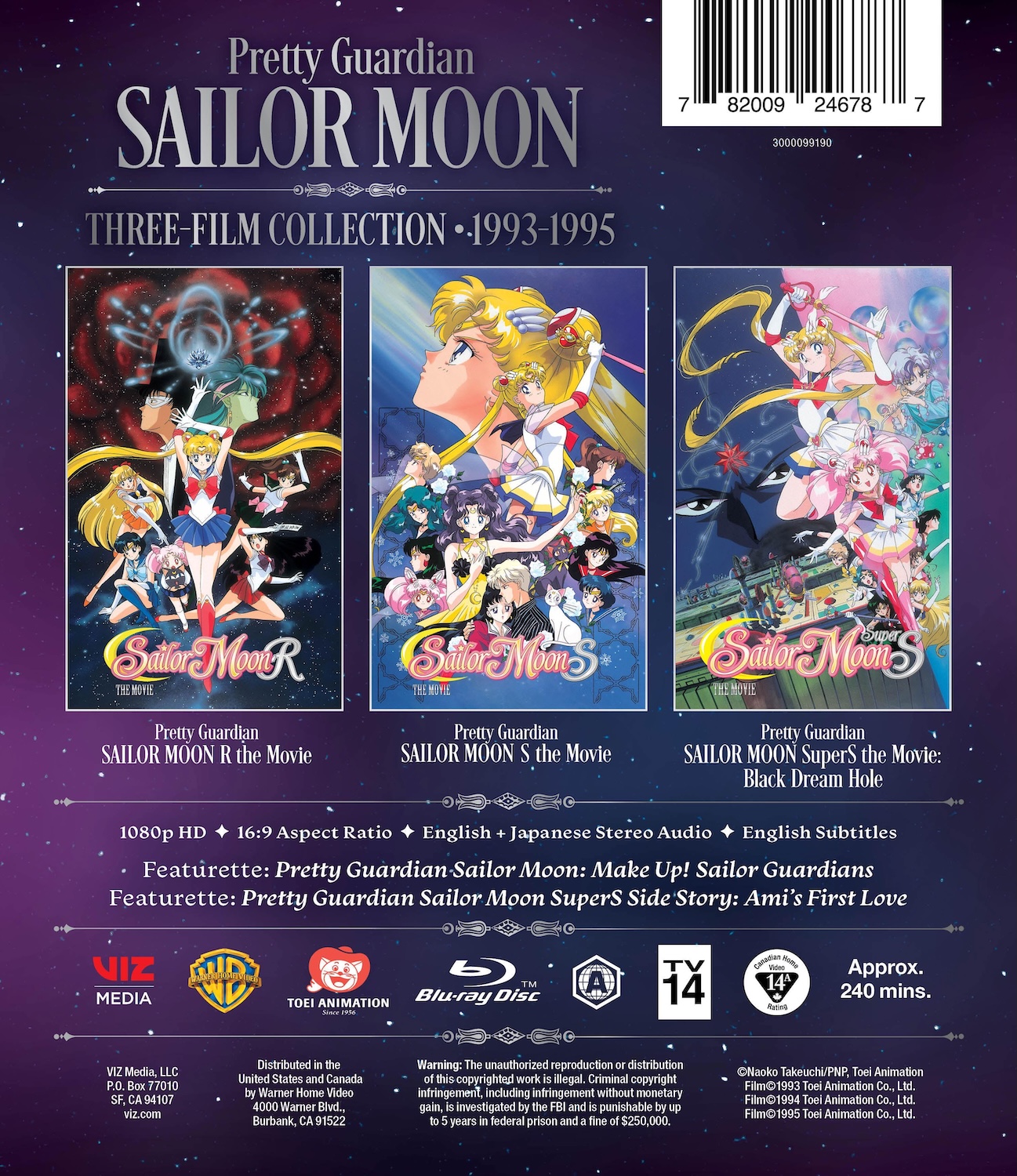 Sailor Moon - Three-Film Collection - Blu-ray - Crunchyroll Store